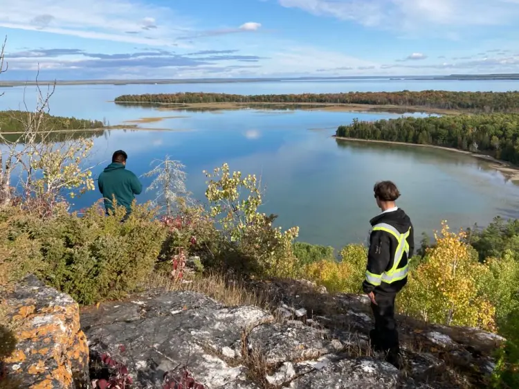 Weatheredge Limestone Quarry on Manitoulin Island Producing Stone for a ...