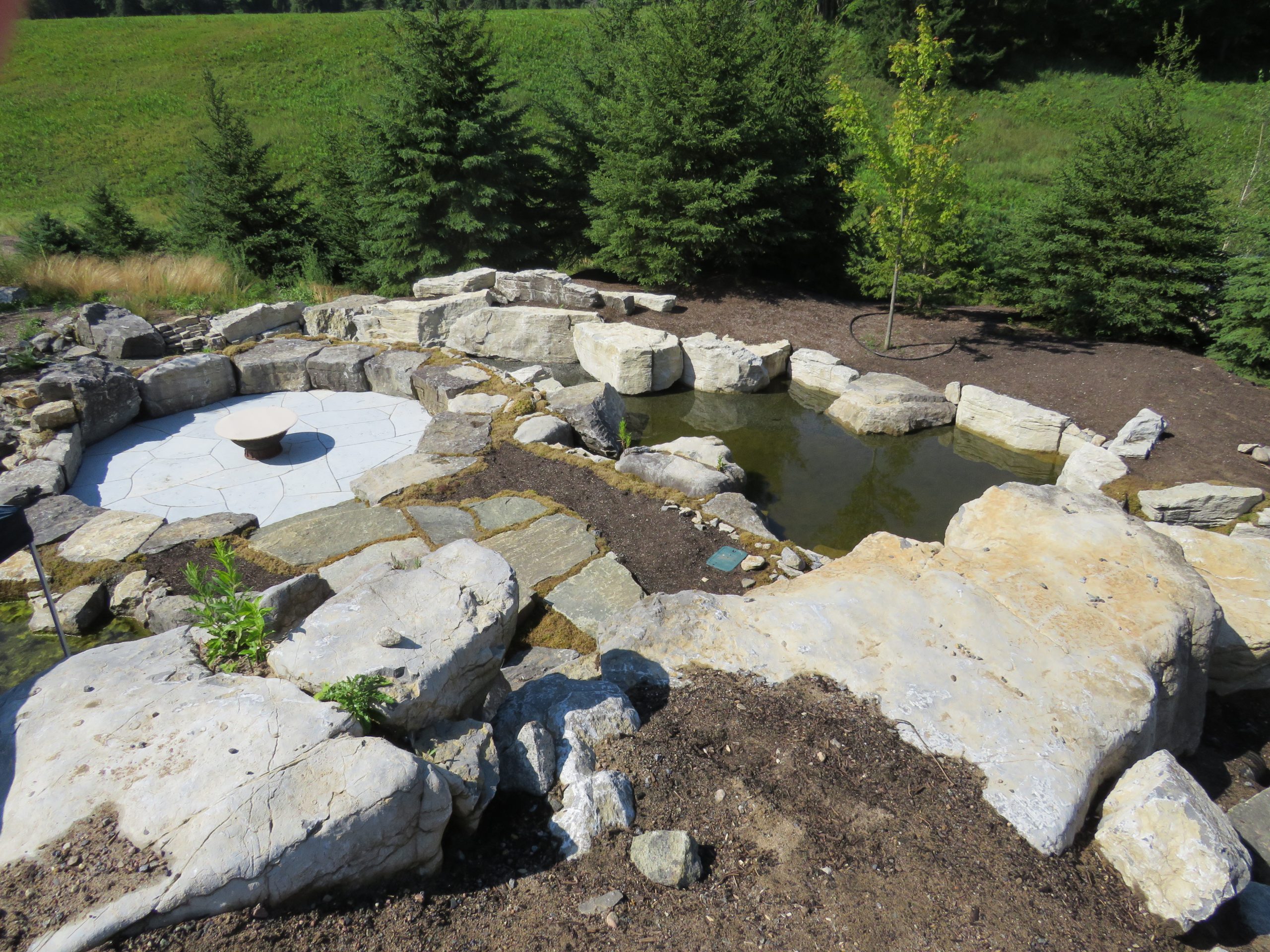 Update on NY Cliffside Project (Part 1) Water Features - Colonial Brick ...