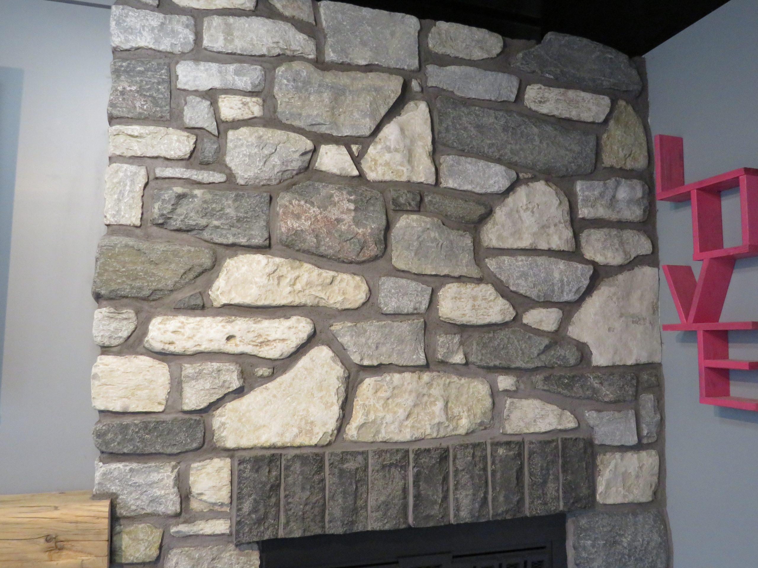 Weatheredge Tumbled Olde Mill Estate Blend Fireplace, with Midnight ...